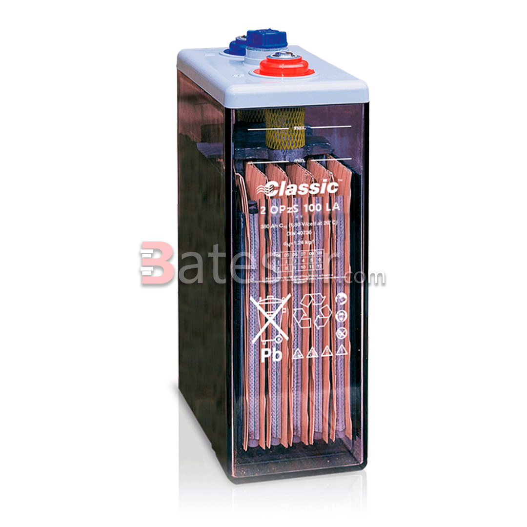 Batería plomo ácido abierta Classic OPzS Solar 190 - 2V-190Ah | 2 OPzS 100 LA CL 2V-125Ah - M8-F ...