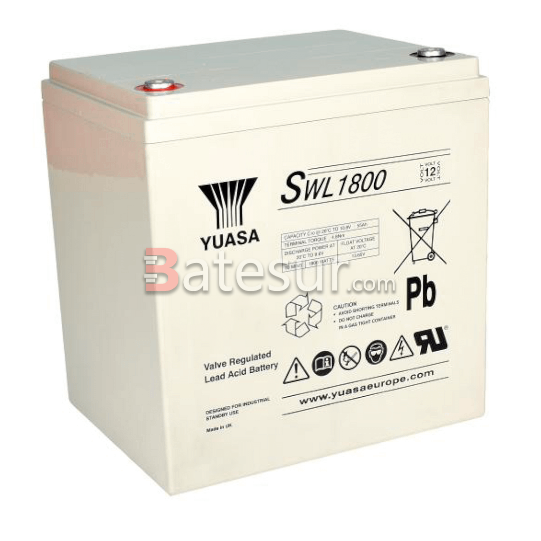 YUASA SWL1800 - Batería AGM SAI 12V 57,6Ah - M5-F | Batesur.com
