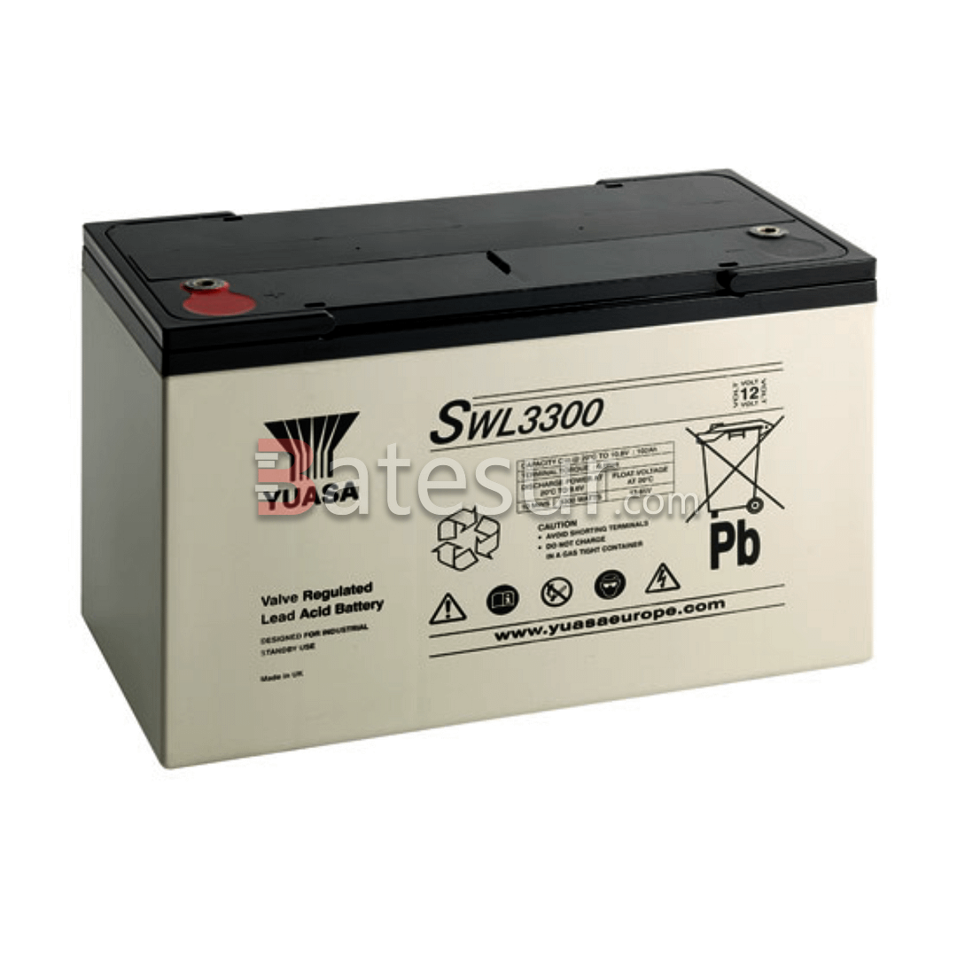 YUASA SWL3300 - Batería AGM SAI 12V 110Ah - M5-F | Batesur.com