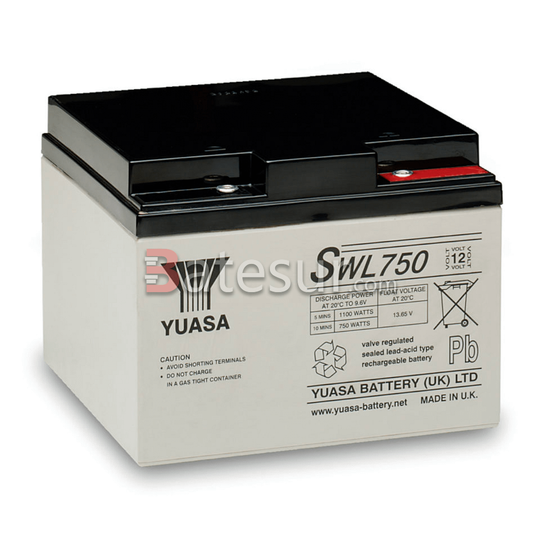 YUASA SWL750 Batería AGM SAI - 12V 25Ah - M5-F | Batesur.com