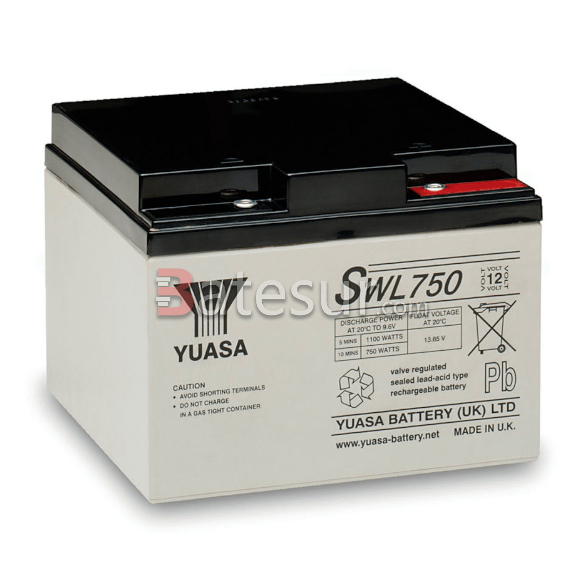 YUASA SWL750 Batería AGM SAI - 12V 25Ah - M5-F | Batesur.com